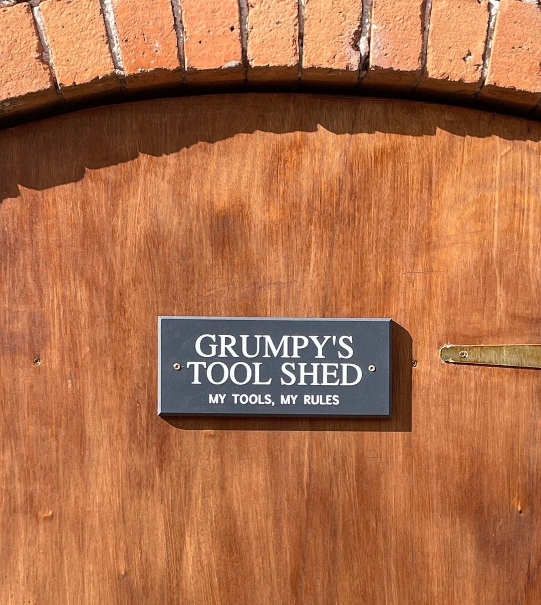 Grumpy's Tool Shed Sign: Mancave Decor, Grandad Gift - Etsy