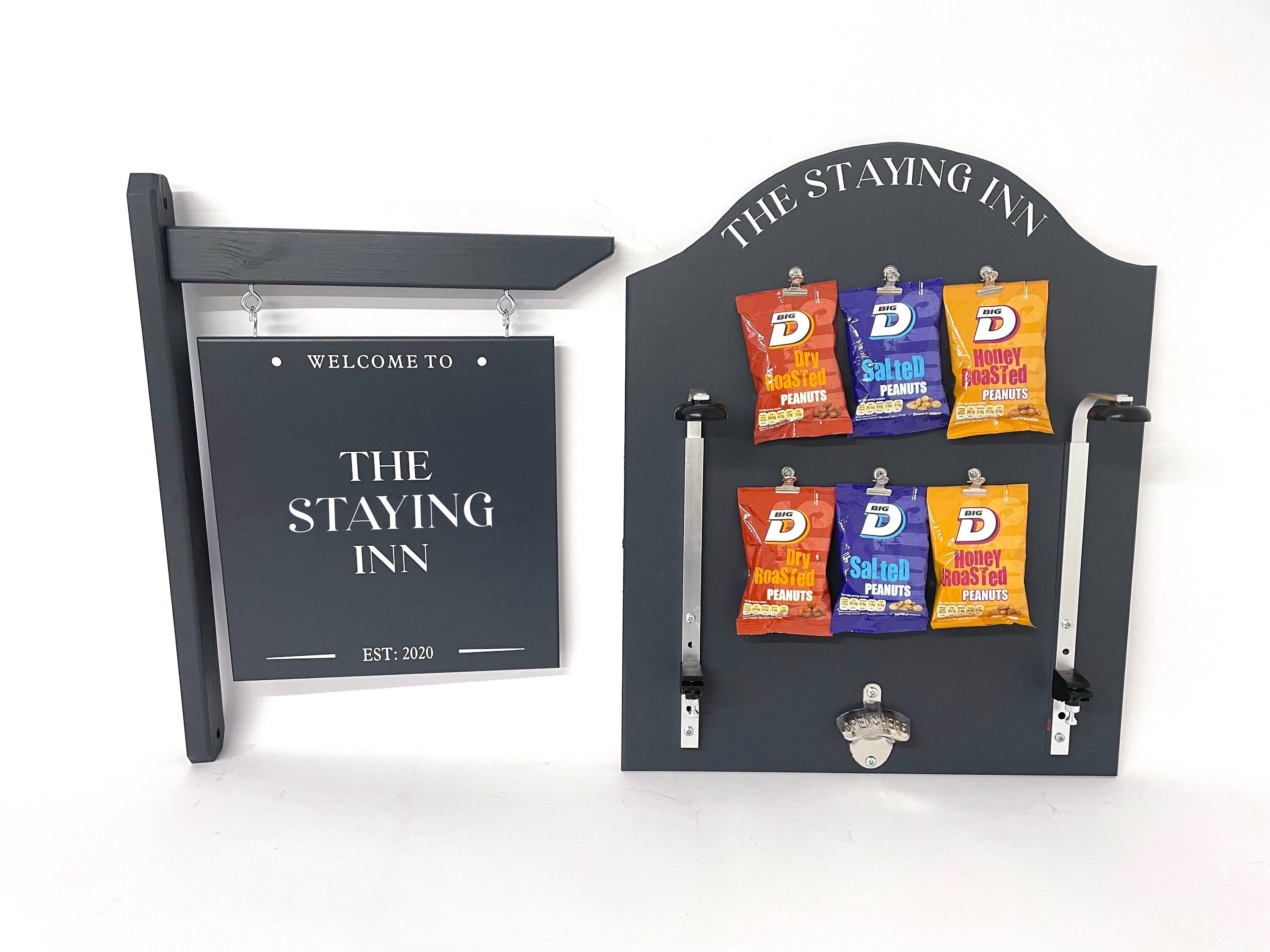 Customisable Hanging Bar Name Sign and 3 in 1 Optics Board - Etsy UK