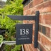Customisable Hanging House Number Sign | Weatherproof New Home Gift ...