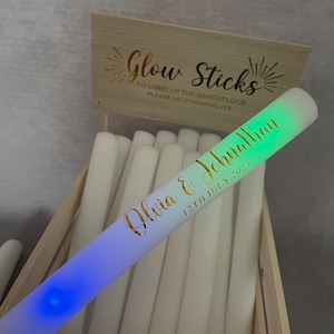 Personalised Party Glowsticks and Crate Bundle | Custom Wedding ...
