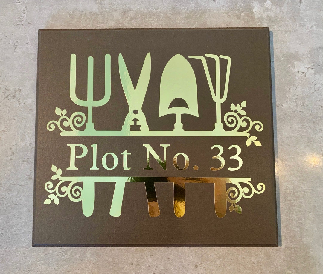 Personalized Allotment Sign: Handmade Wooden Garden Decor - Etsy UK