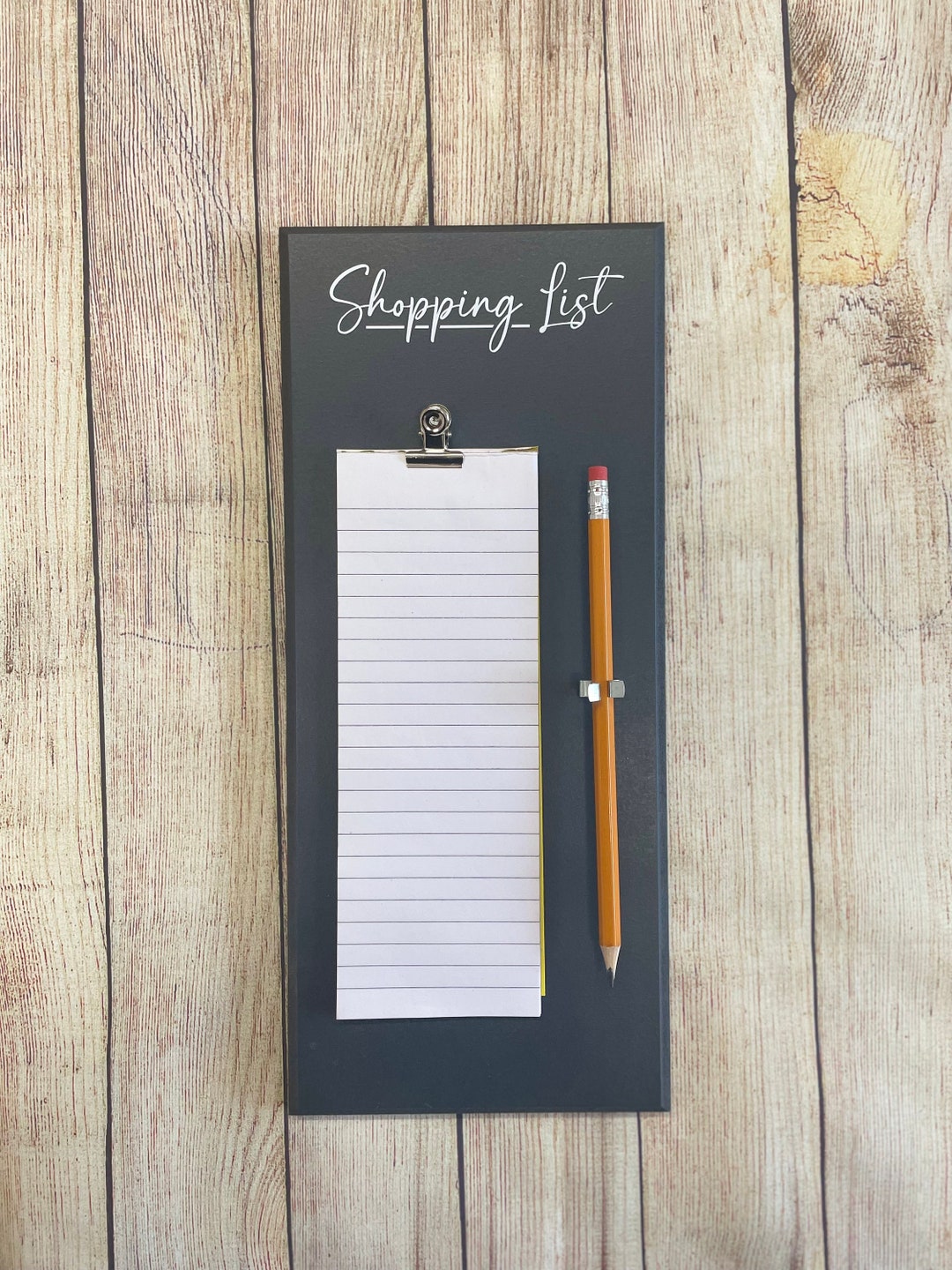 Customisable Shopping List Holder, Slimline Shopping List, Tear off ...