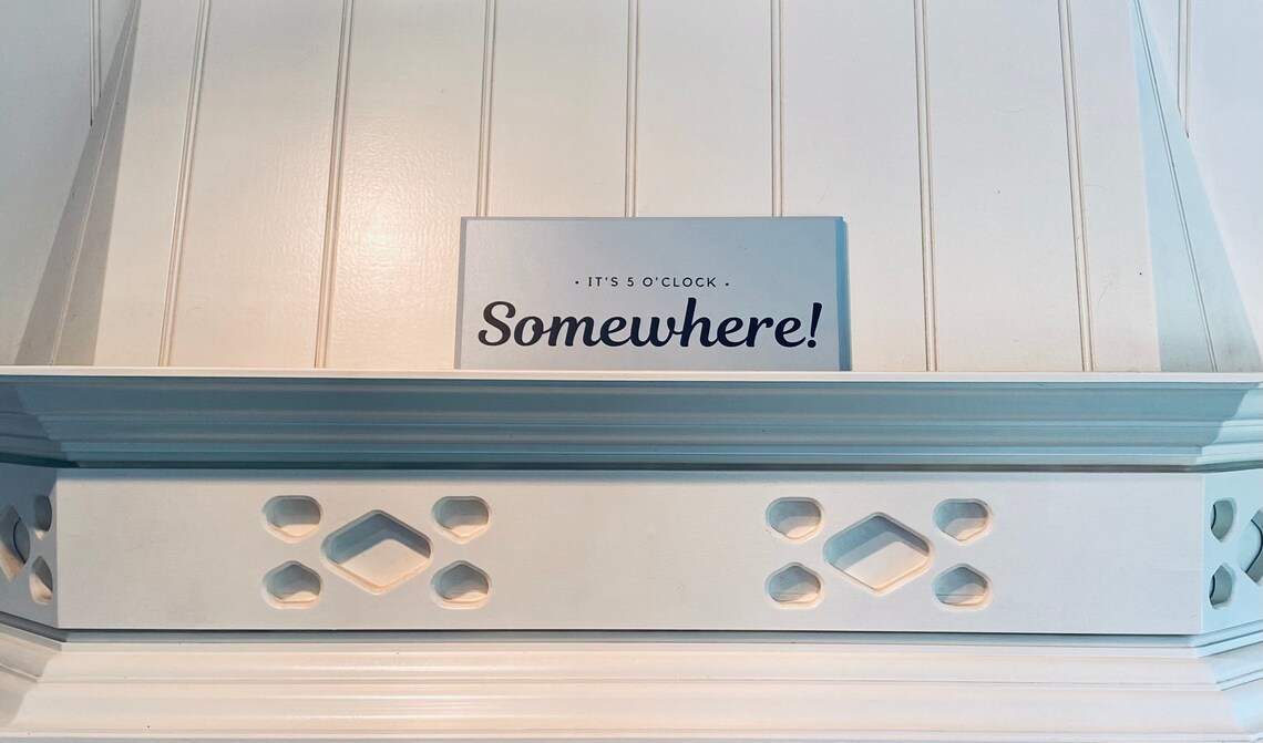 It’s 5 O’clock Somewhere Sign | Home Bar Sign | Wall Decor - Etsy UK