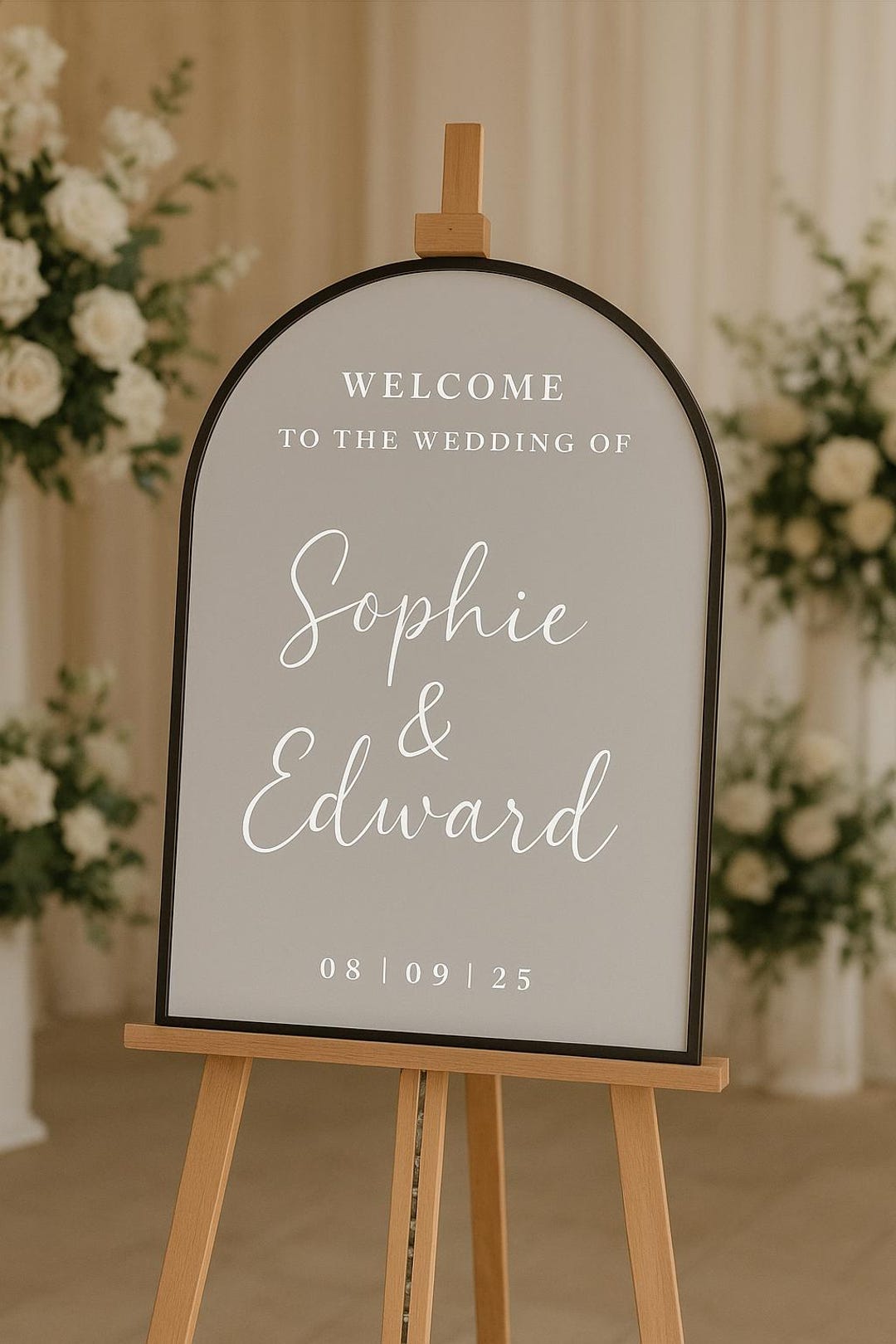 Personalised Wedding Welcome Mirror Sign WITH MIRROR | Custom Wedding ...