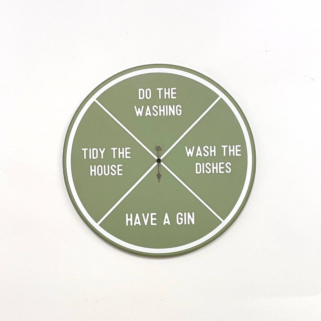 Customisable Gin Sign, Comedy Chore Spinner, Chore Wheel, Home Bar ...