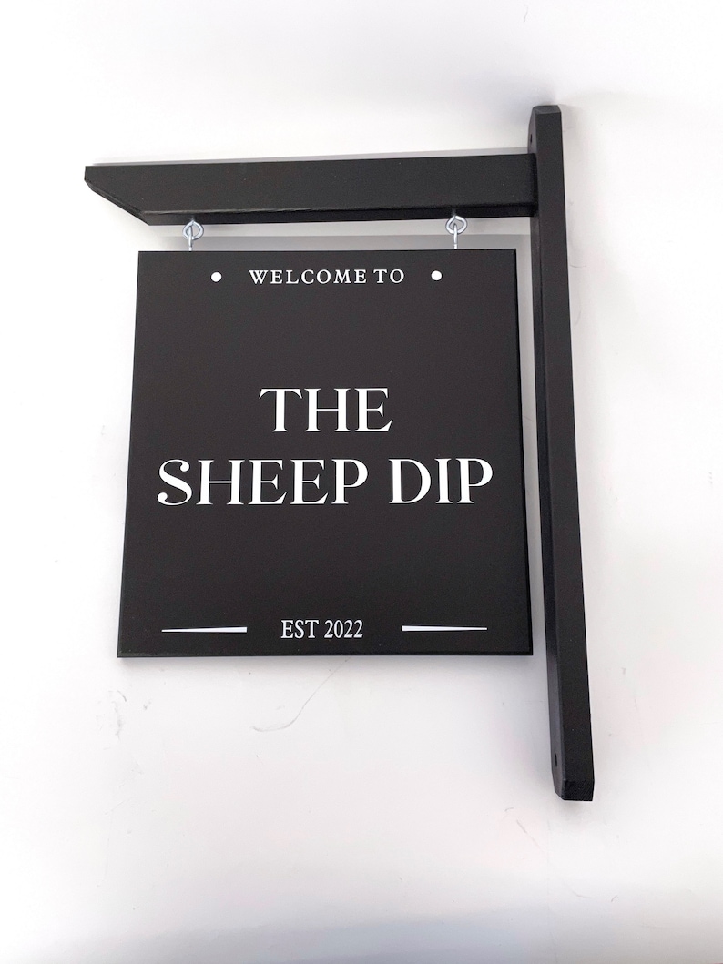 Customisable Hanging Bar Name Sign Perfect for Home Bars or - Etsy