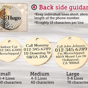 Custom Dog Tag Personalized Pet ID Tag Cat Collar Tag Engraved Dog Name ...