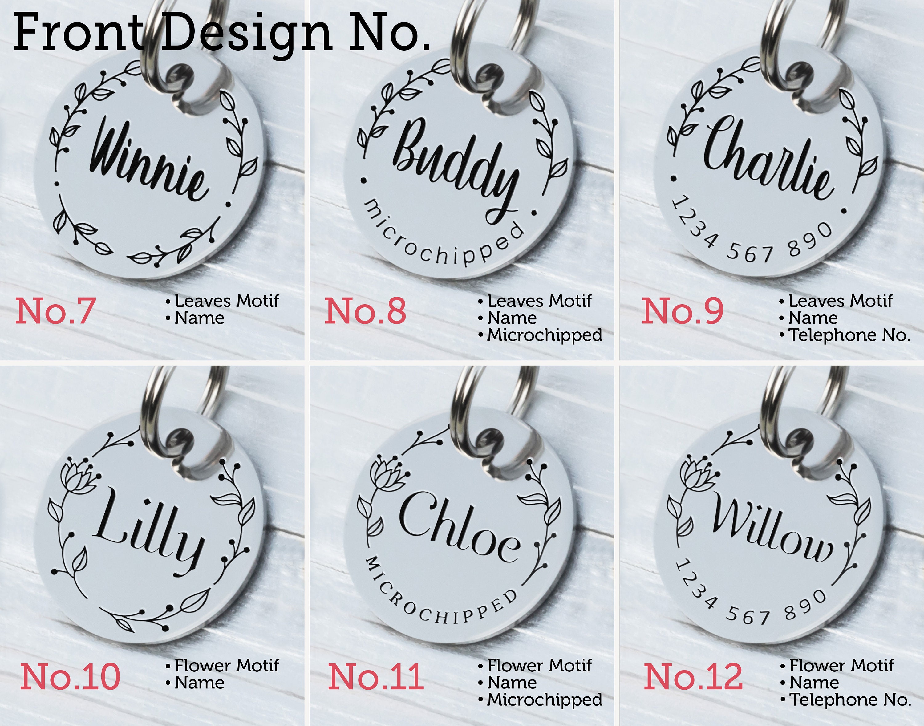 Engraved Dog Tag Dog ID Tag Pet Tag Personalized Dog Name Tag | Etsy UK