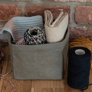 Storage Container Natural Kraft Washable Paper Home Storage Eco ...