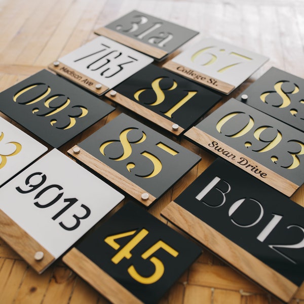 Acrylic Room Number Sign - Etsy