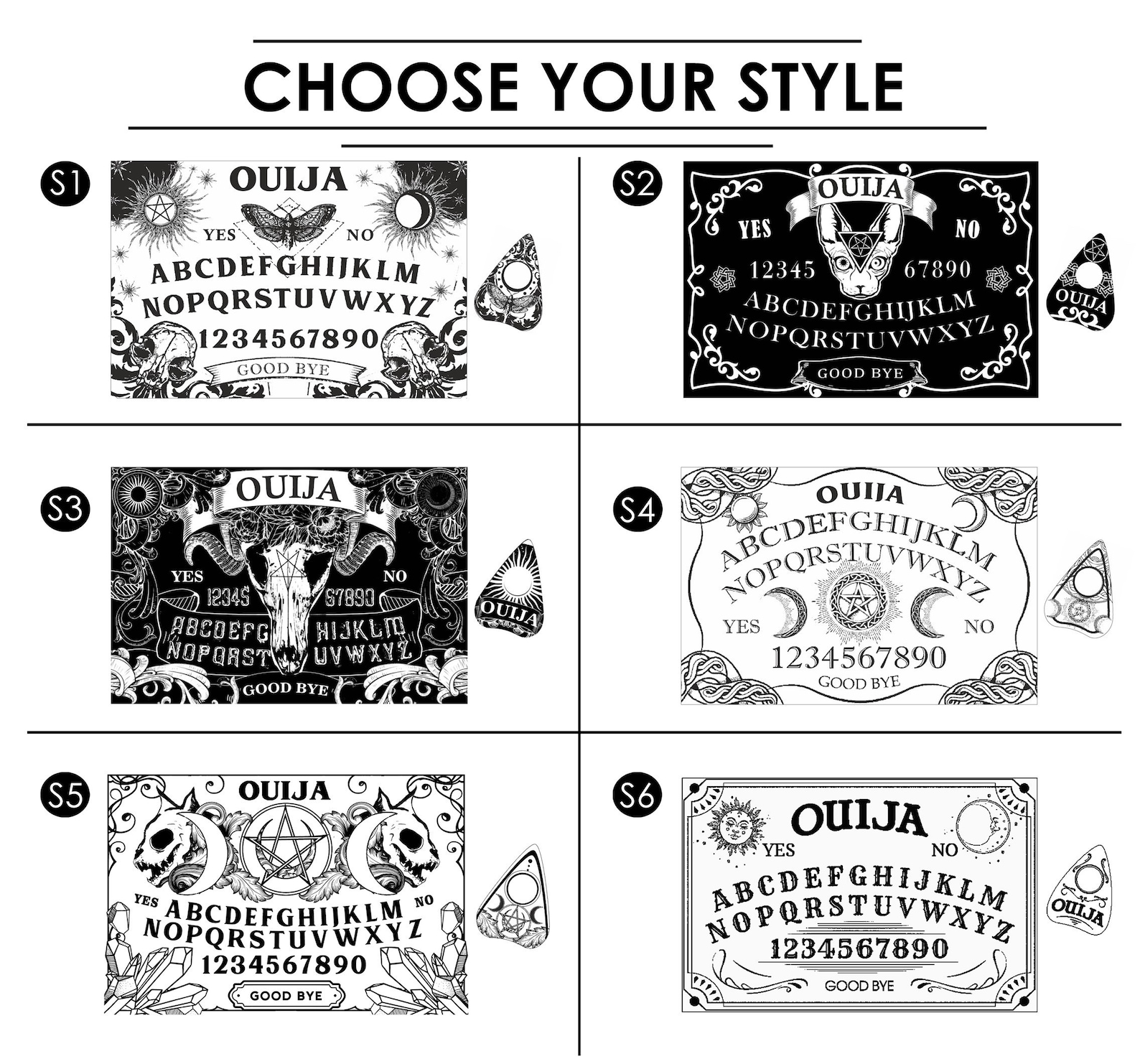 Classic Ouija Board Halloween Party Occult Practice Spirit Etsy