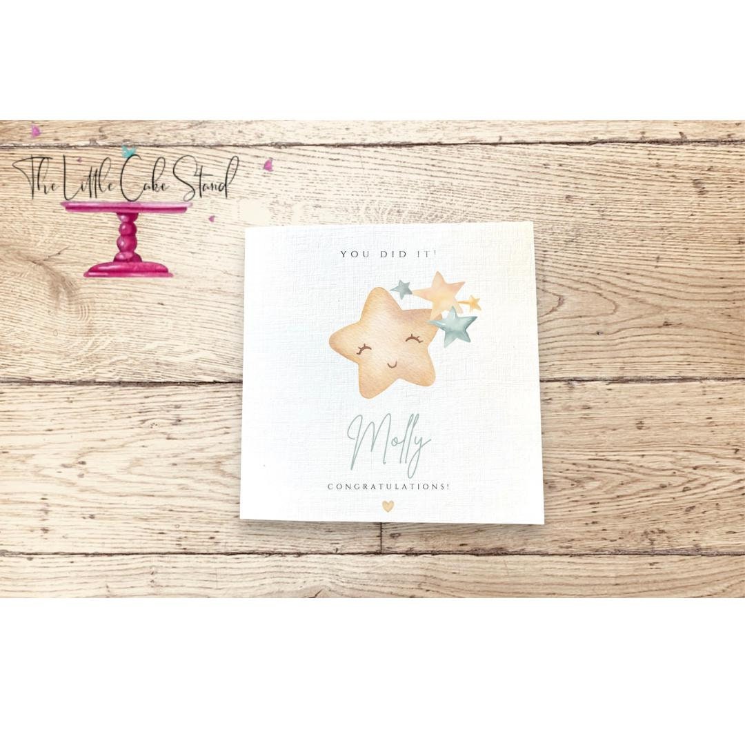 Personalised Congratulations Card Congratulations Card Congratulations ...