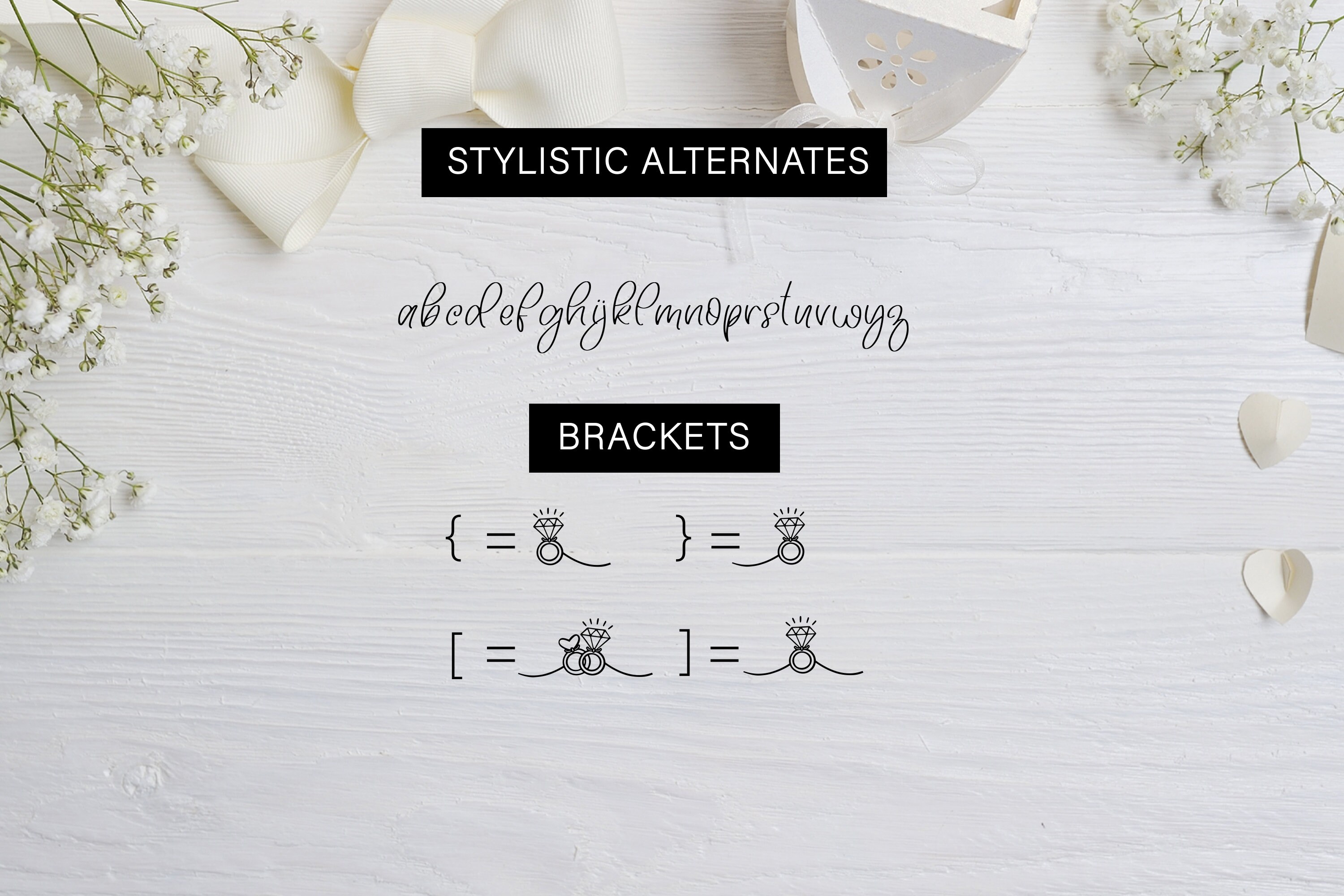 Paper Materials Bride font Handlettered font Script font Wedding font ...