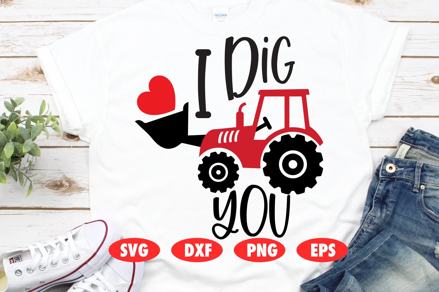 I Dig You Svg Truck Svg Tractor Svg Pun Svg Love You Svg | Etsy