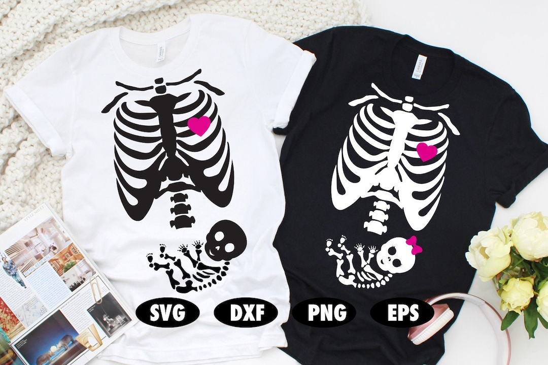 Baby Skeleton Svg, Pregnancy Svg, Halloween Pregnancy Svg, Pregnant Svg ...