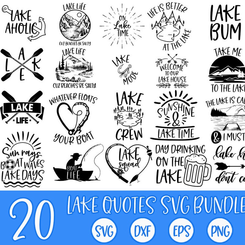 Lake Svg - Etsy