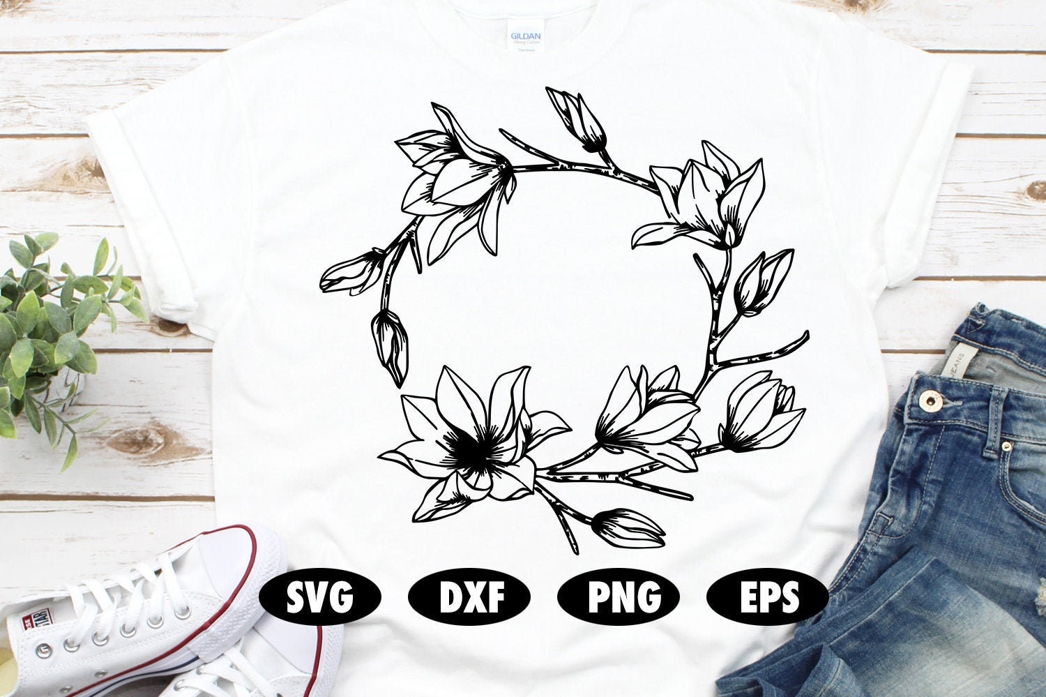 Magnolia Svg Magnolia Cut File Magnolia Shirt Flower Svg | Etsy