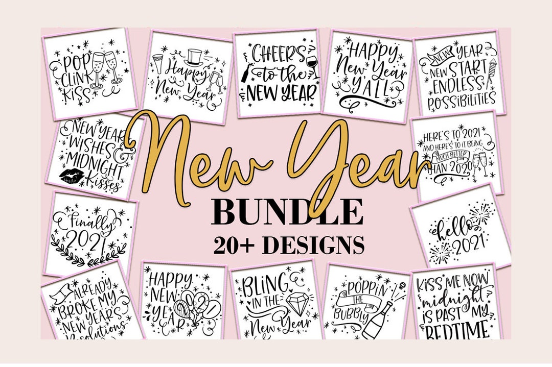 New Year Bundle Svg, New Year Svg Bundle, New Year's Svg, Svg Bundle ...