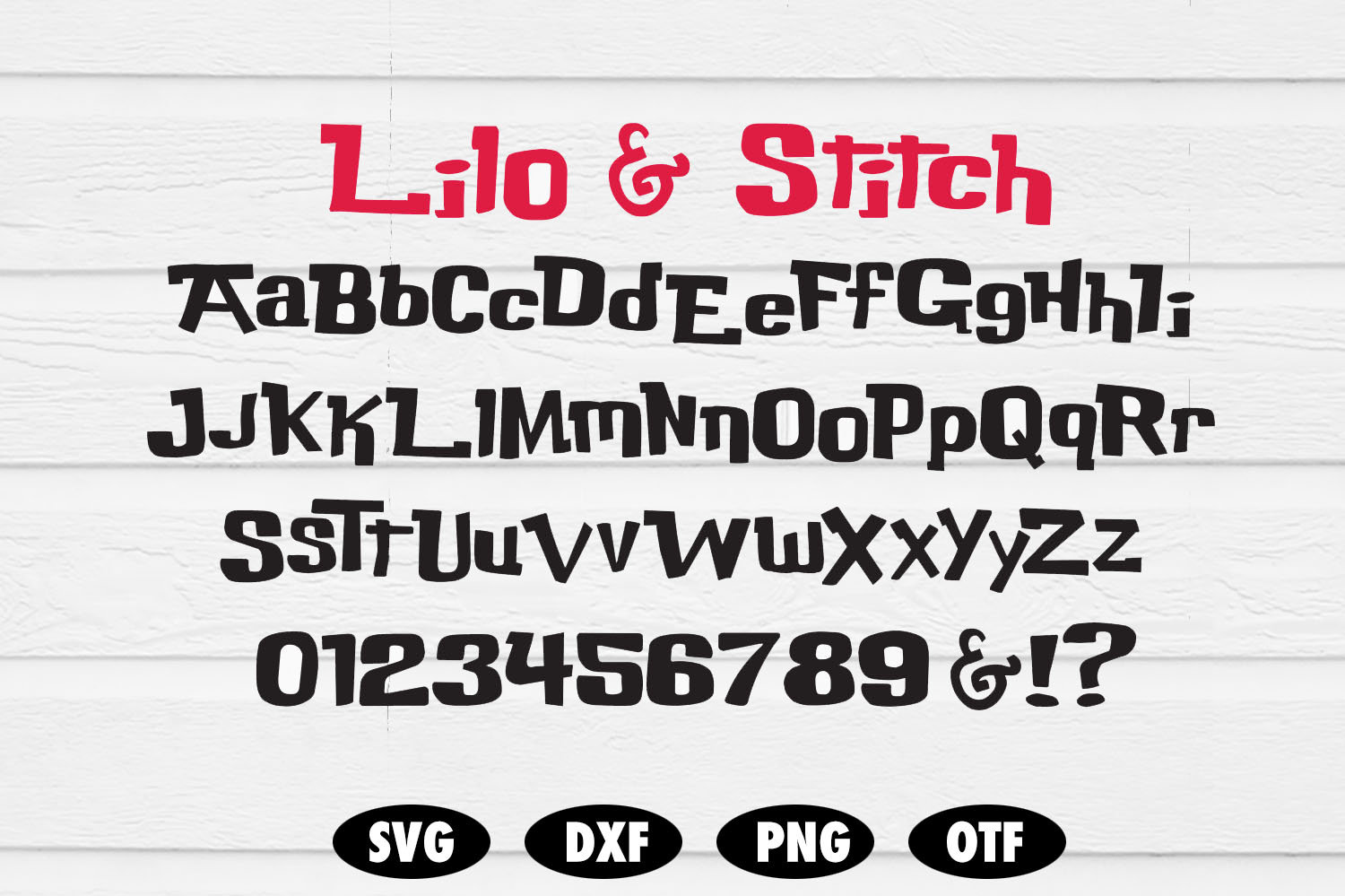 Lilo and Stitch Font svg Lilo and Stitch letters Lilo and | Etsy