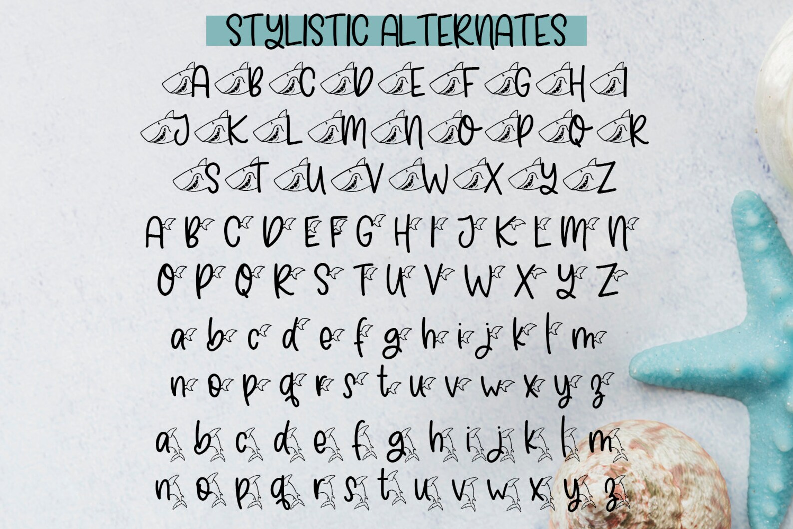 Shark Bite Font Shark Font Ocean Font Sea Font Nautical - Etsy