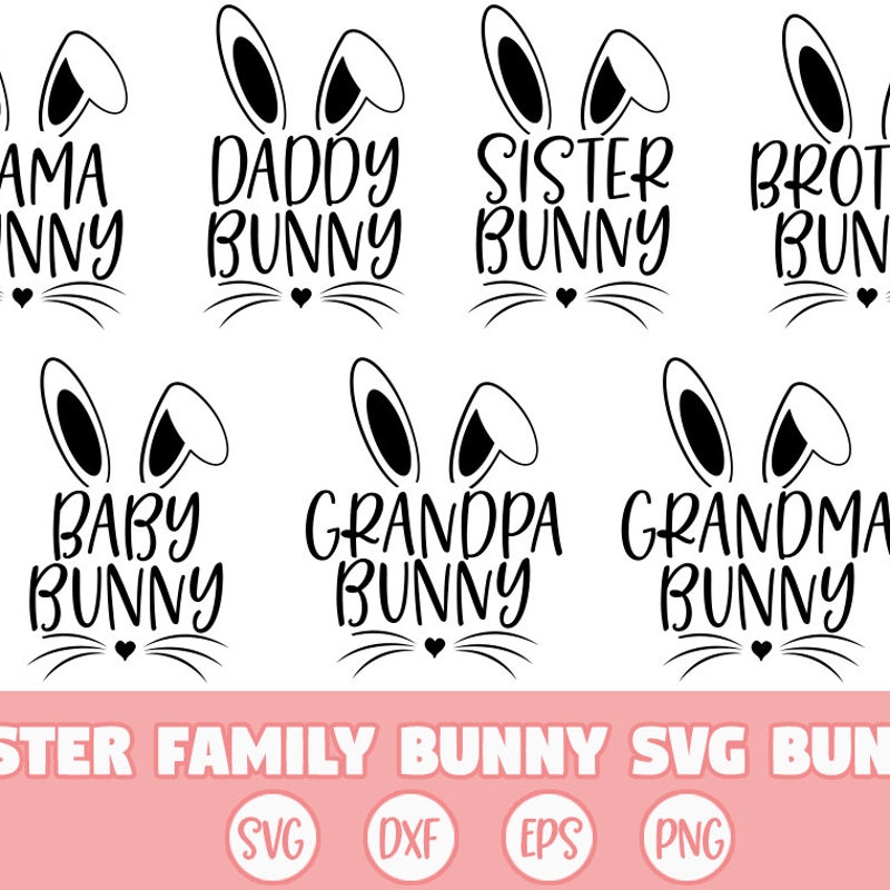 Bunny Svg - Etsy