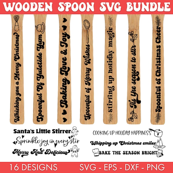 Kitchen Wooden Spoon Sayings - Etsy