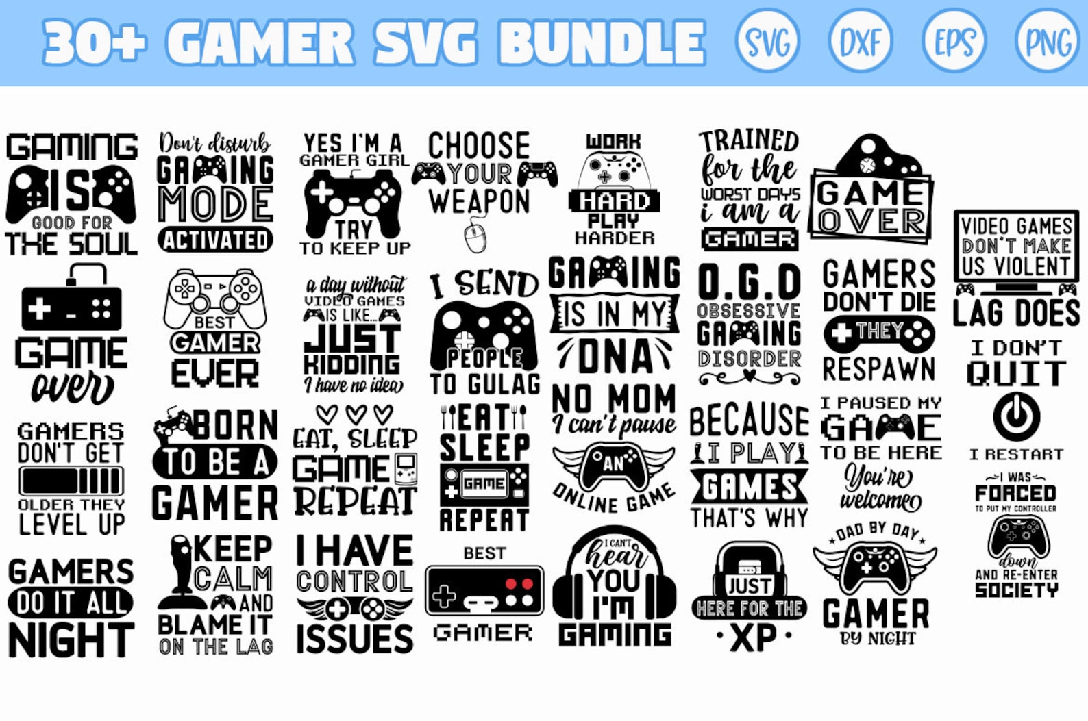 Gamer Svg Bundle Gaming Svg Bundle Gamer Svg Gaming Svg | Etsy