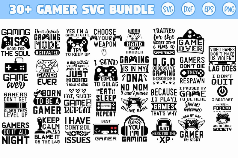 Gamer Svg Bundle Gaming Svg Bundle Gamer Svg Gaming Svg | Etsy