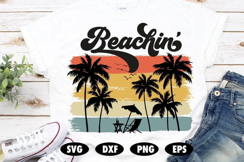 Beachin' SVG Summer SVG Beachin Sublimation Beach Svg - Etsy