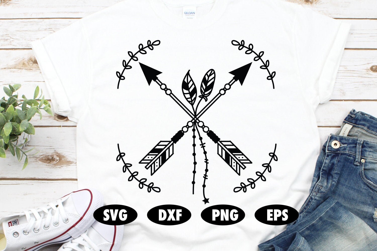 Bohemian Arrows Svg Boho Svg Bohemian Svg Arrow Svg Wreath - Etsy