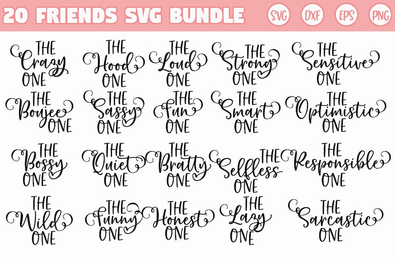 Friends Svg Bundle Friends Svg Friendship Svg Bundle - Etsy