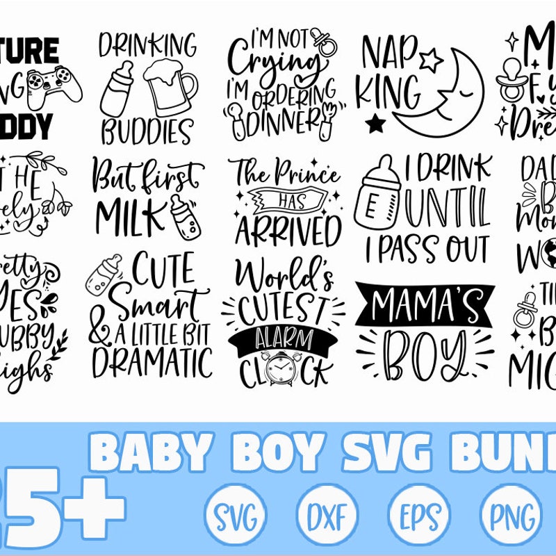 Baby Boy Svg - Etsy
