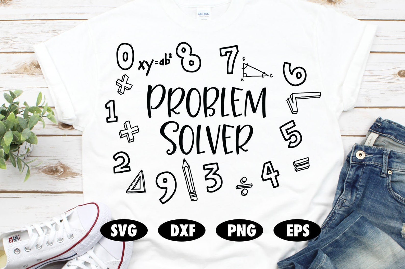 Problem solver SVG Math teacher svg Math svg Teacher svg | Etsy