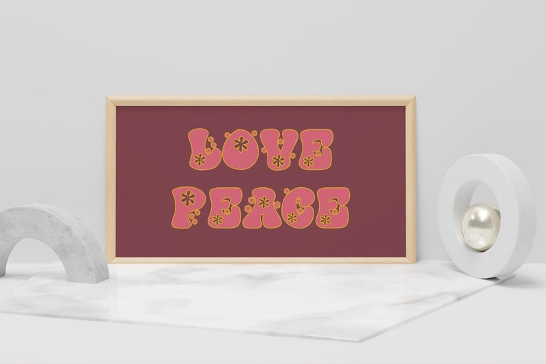 Flower Power Font Groovy Font Retro Font Vintage Font SVG - Etsy