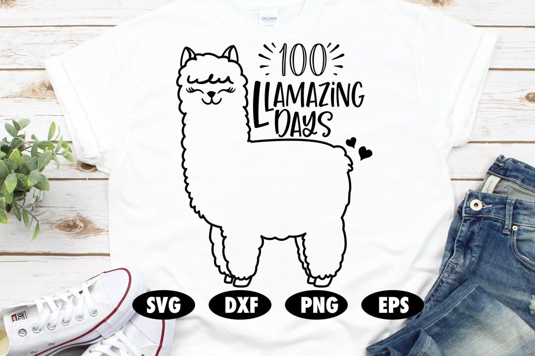 100 Llamazing Days SVG, Llama Svg, 100 Days Svg, Teacher Svg, Teacher ...