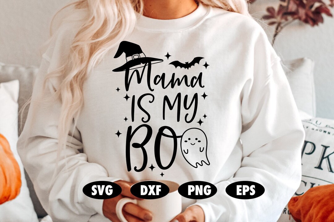 Mama is My Boo Svg, Mom Svg, Halloween Svg, Kids Halloween Svg, Baby ...