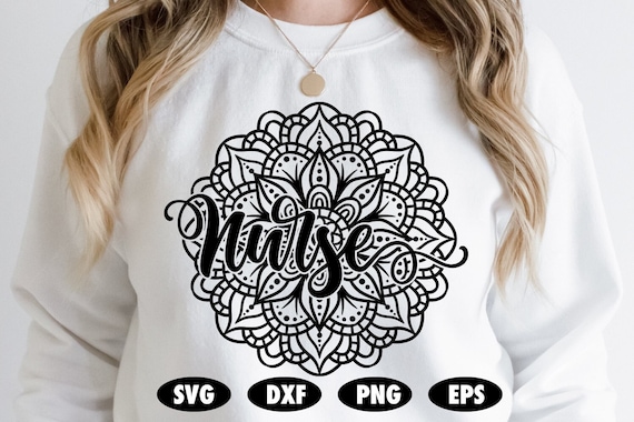 Nurse SVG Nurse Mandala Svg Mandala Svg Nurse Gift Svg | Etsy