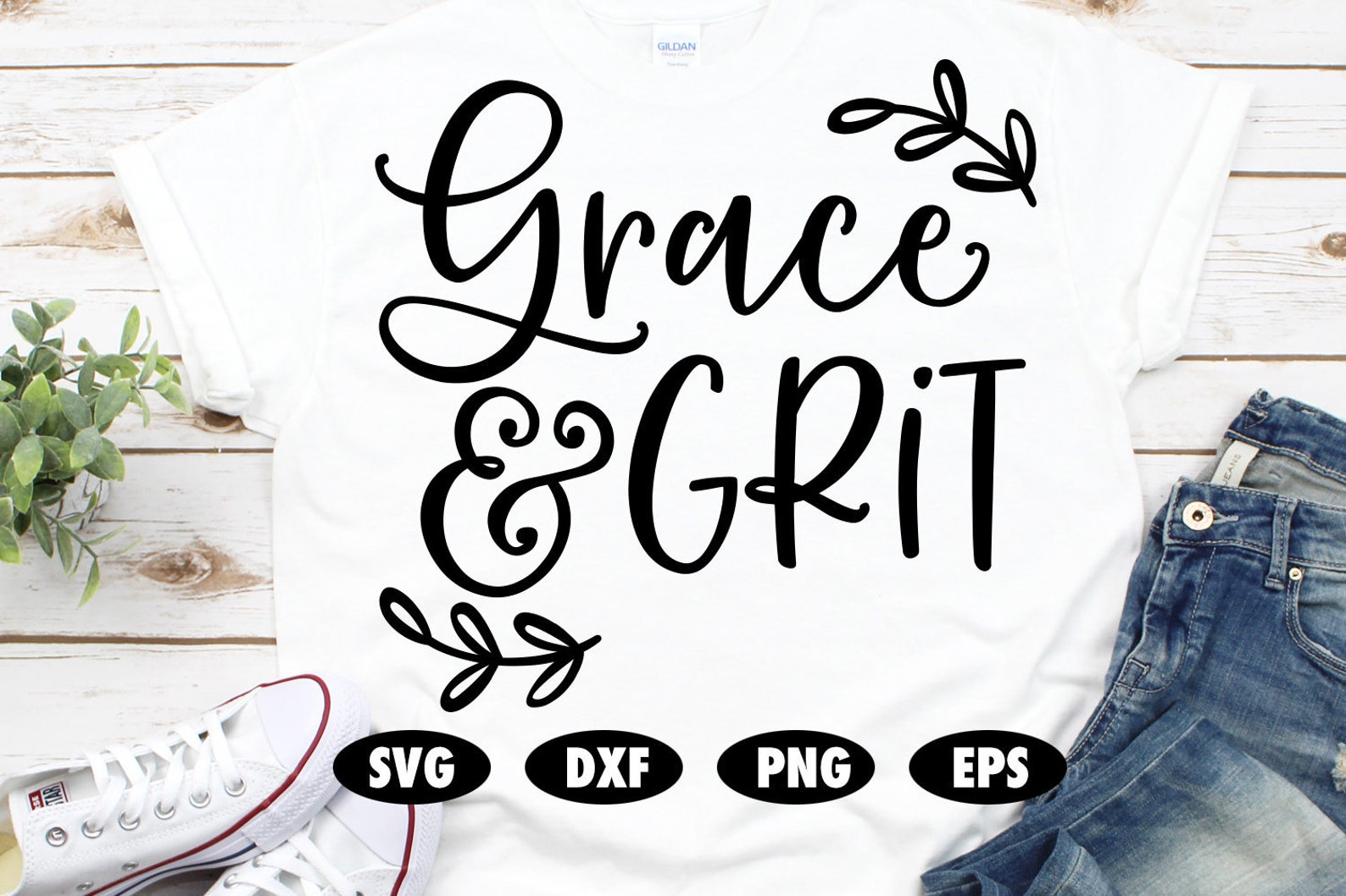 Grace and Grit Svg Friends Svg Grace Svg Faith Svg - Etsy
