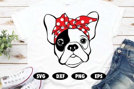 French Bulldog Bandana Svg French Bulldog Svg Dog Svg Cute | Etsy