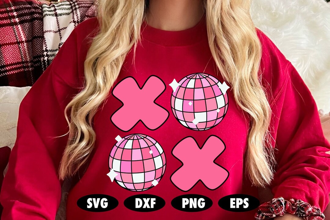 Retro XOXO Disco Ball SVG, Valentine's Day Svg, Valentine Svg, Xoxo Svg ...