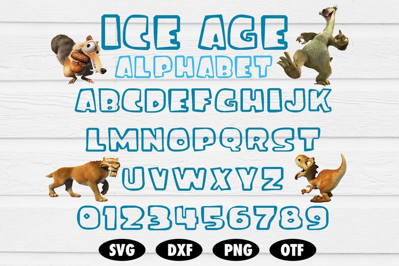 Disney cut file Font Ice Age Font svg Ice Age alphabet svg Disney SVG ... Disney cut file Font Ice Age Font svg Ice Age alphabet svg Disney SVG ...