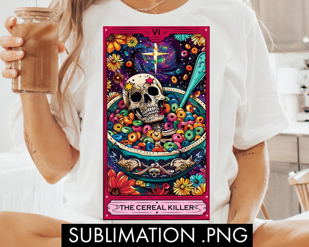 The Cereal Killer Sublimation PNG, Cereal Png, Skeleton Sublimation ...