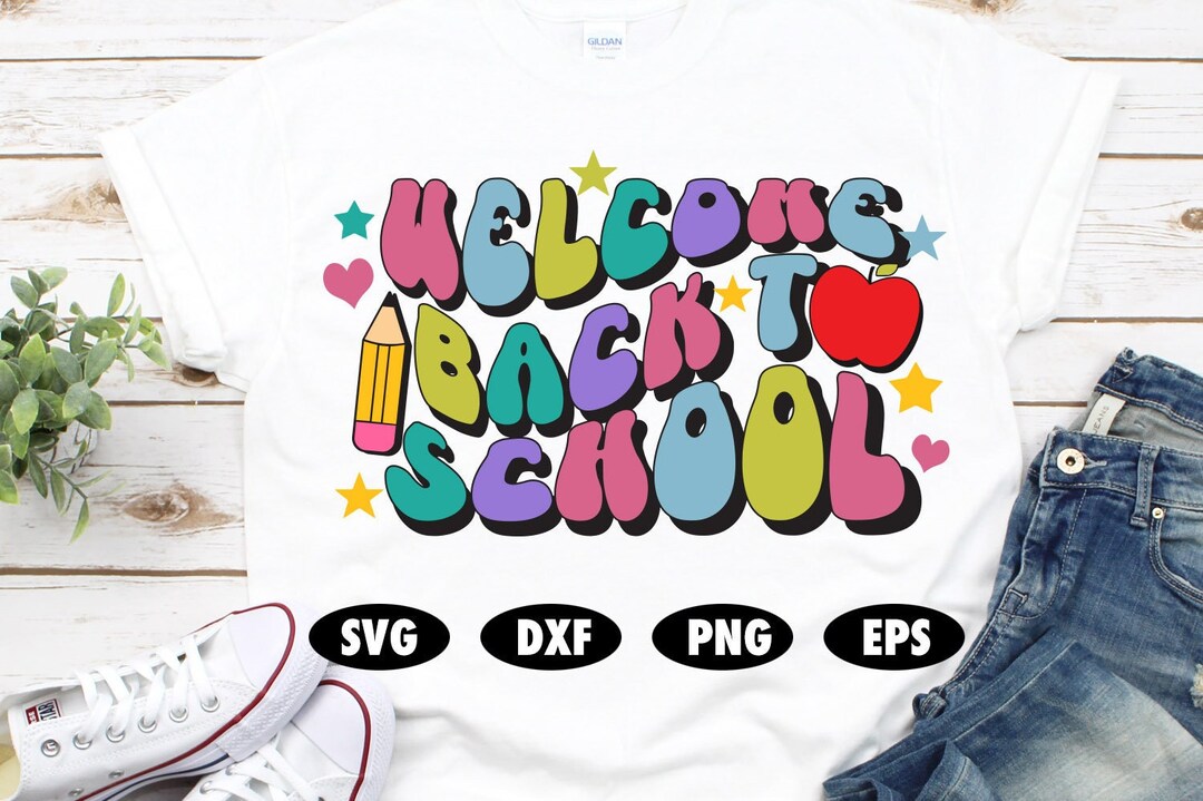 Retro Welcome Back to School SVG, Retro Svg, School Svg, Back to School ...
