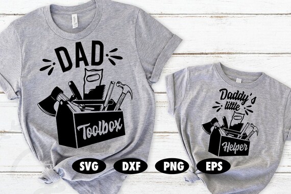 Dad Toolbox Svg Daddy's Little Helper Svg Child Svg Dad | Etsy Canada