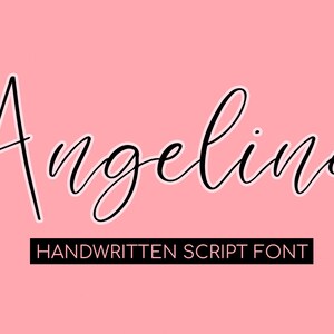 Angelina Font, Wedding Font, Script Font, Calligraphy Font, Cricut Font ...
