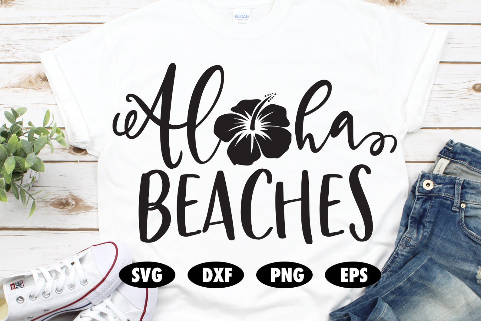 Aloha Beaches Svg Summer Svg Hibiscus Svg Hawaii Svg Beach | Etsy