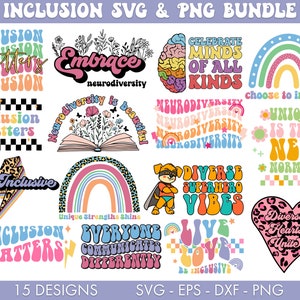Inclusion Svg Bundle, Inclusion Png, Be Inclusive Svg, Autism Svg ...