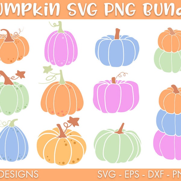 Pumpkin Svg - Etsy