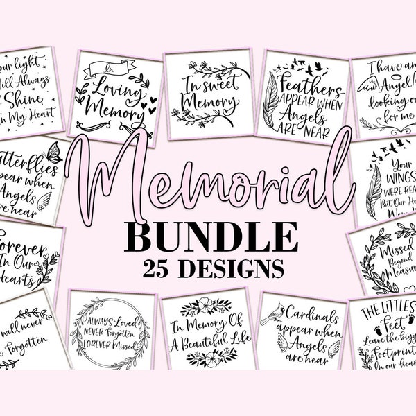 Memorial Svg - Etsy