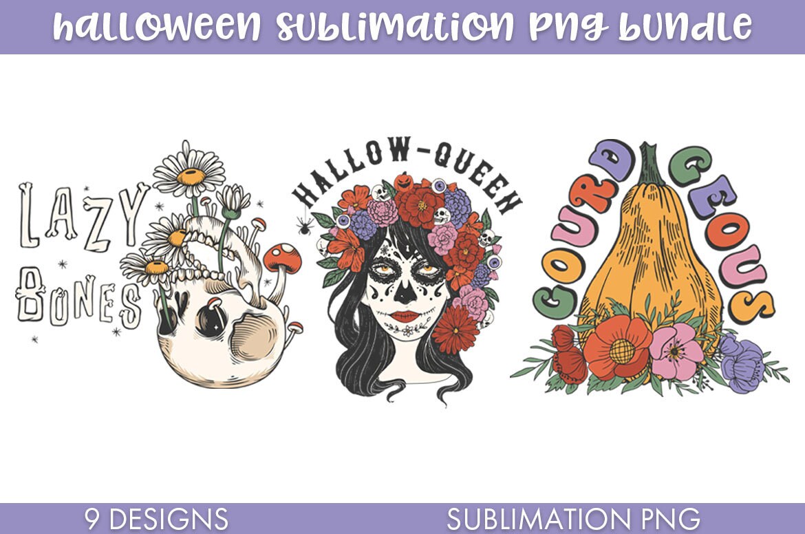 Retro Halloween Sublimation PNG Bundle Retro Halloween - Etsy